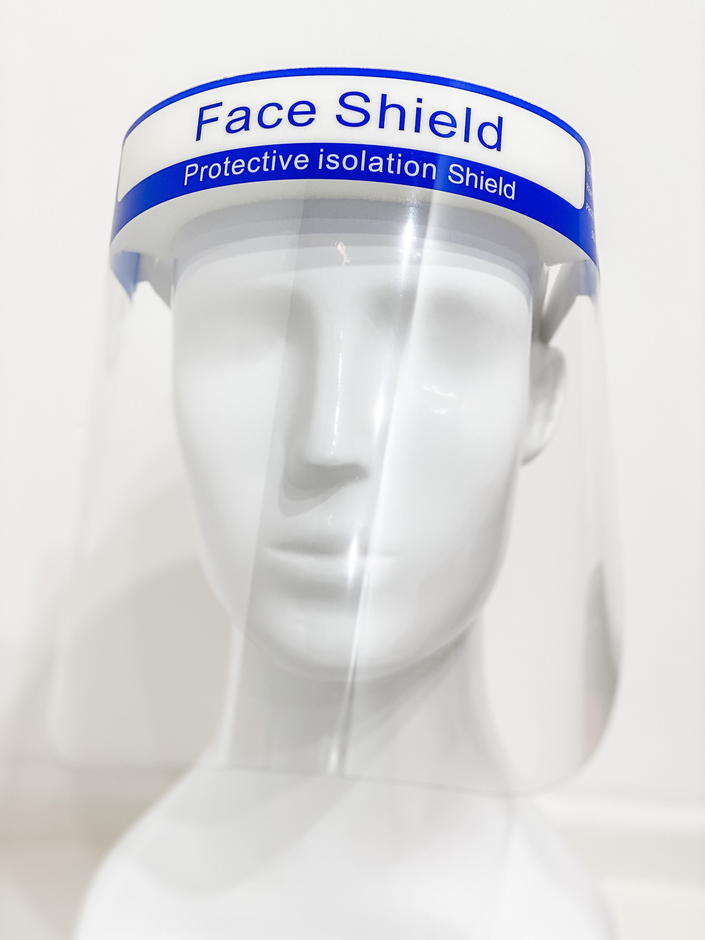 Face Shield Full Face Visor Face Covering Mask Clear Plastic ...