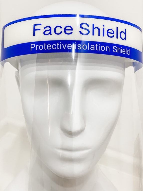 Face Shield Full Face Visor Face Covering Mask Clear Plastic | Etsy