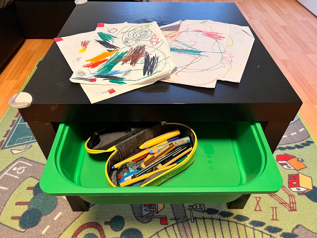 Holder Ikea Trofast Boxes Under Tables, Great Ikea Hack, Also Fits ...