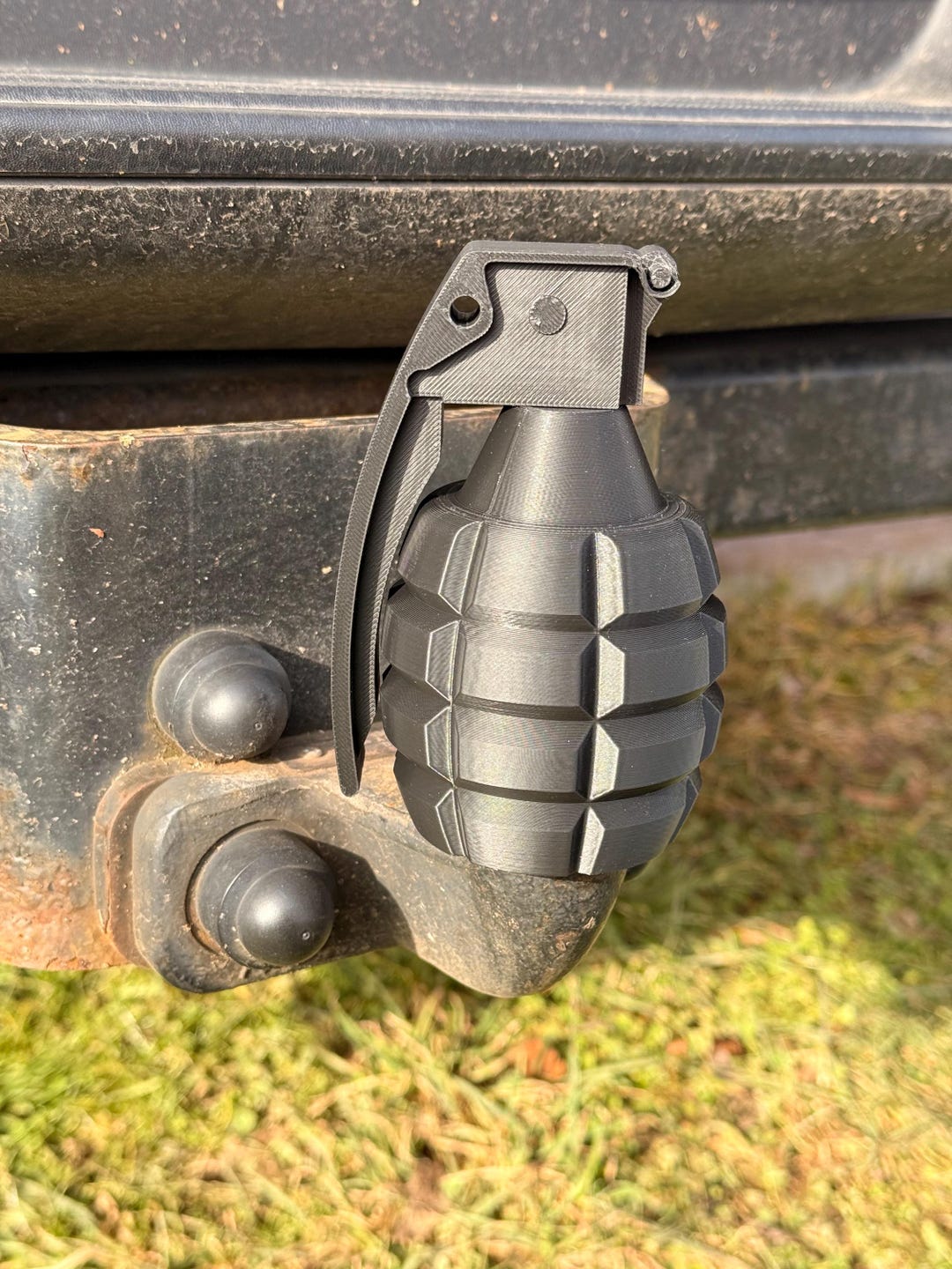 Tow Hitch Cover in Hand Grenade Design | Humorous Tow Hitch Cover | Car ...