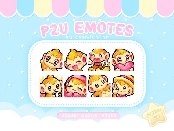 8x Chimchar Pokemon Emotes | Etsy
