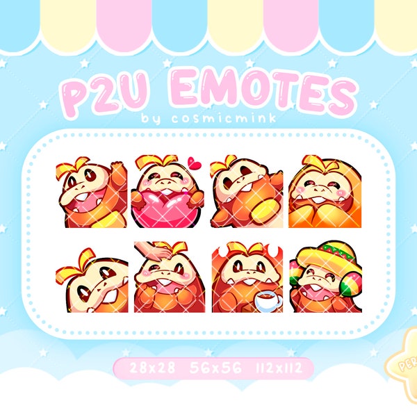 Fuecoco Emotes - Etsy