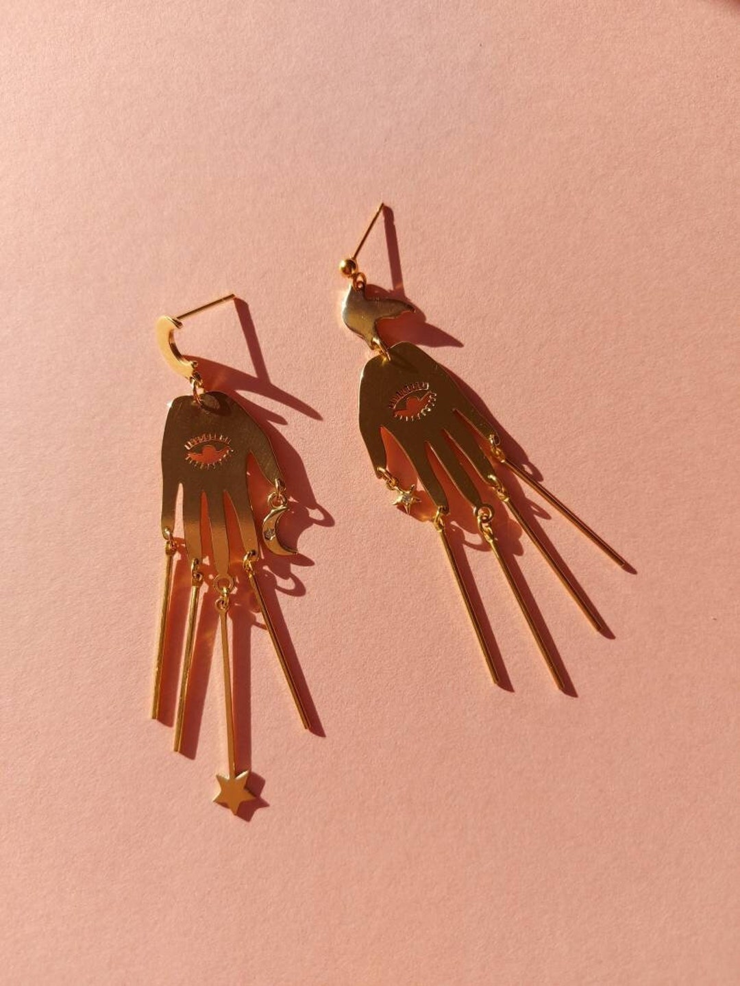 Magic Wand Earrings Hand Earrings Ting Ting Hand and - Etsy