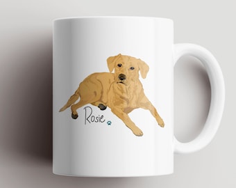 Yellow Labrador Mug | Etsy