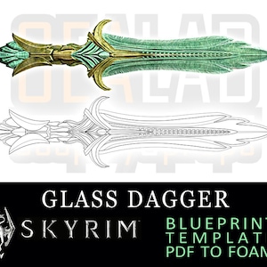 Glass Dagger Blueprint for Cosplay the Elder Scrolls V: Skyrim PDF ...