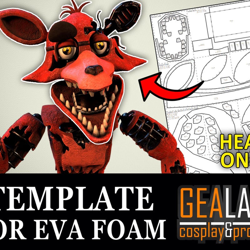 Five Nights at Freddy's Foxy Mask - Etsy