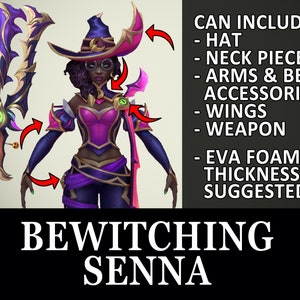 Bewitching 2022 Skins Pepakura - PDF & PDO Foam Templates for Cosplay ...