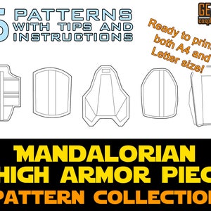 Mandalorian Thigh Armor Pieces - Pattern Collection for EVA Foam - PDF ...