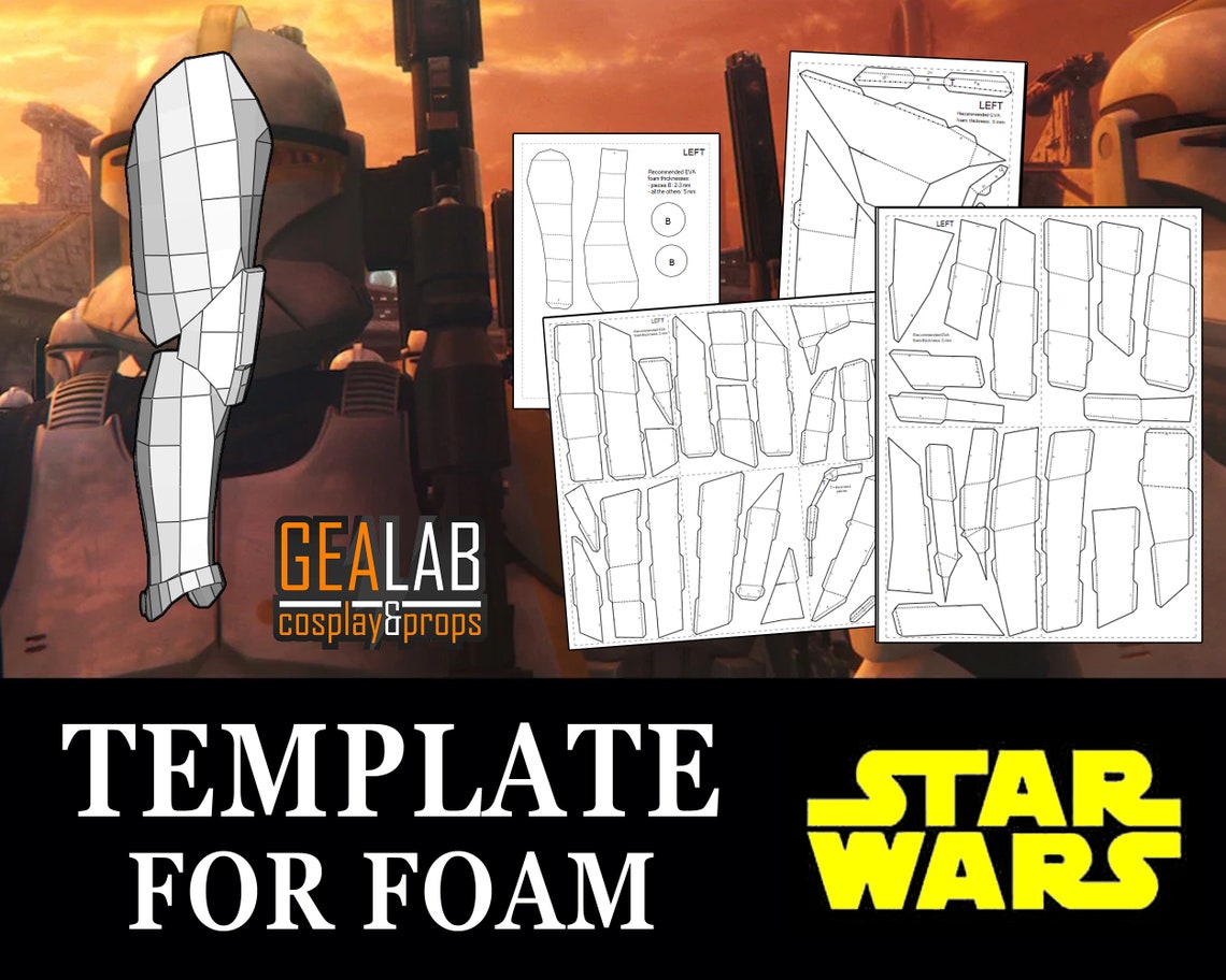 Clone Trooper Wearable Armor Pieces (phase 1 & 2) - PDF and PDO ...