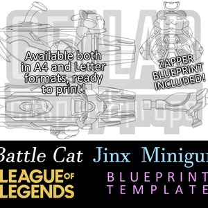 Battle Cat Jinx Minigun - Zapper Included - Anima Squad Blueprint Pow ...