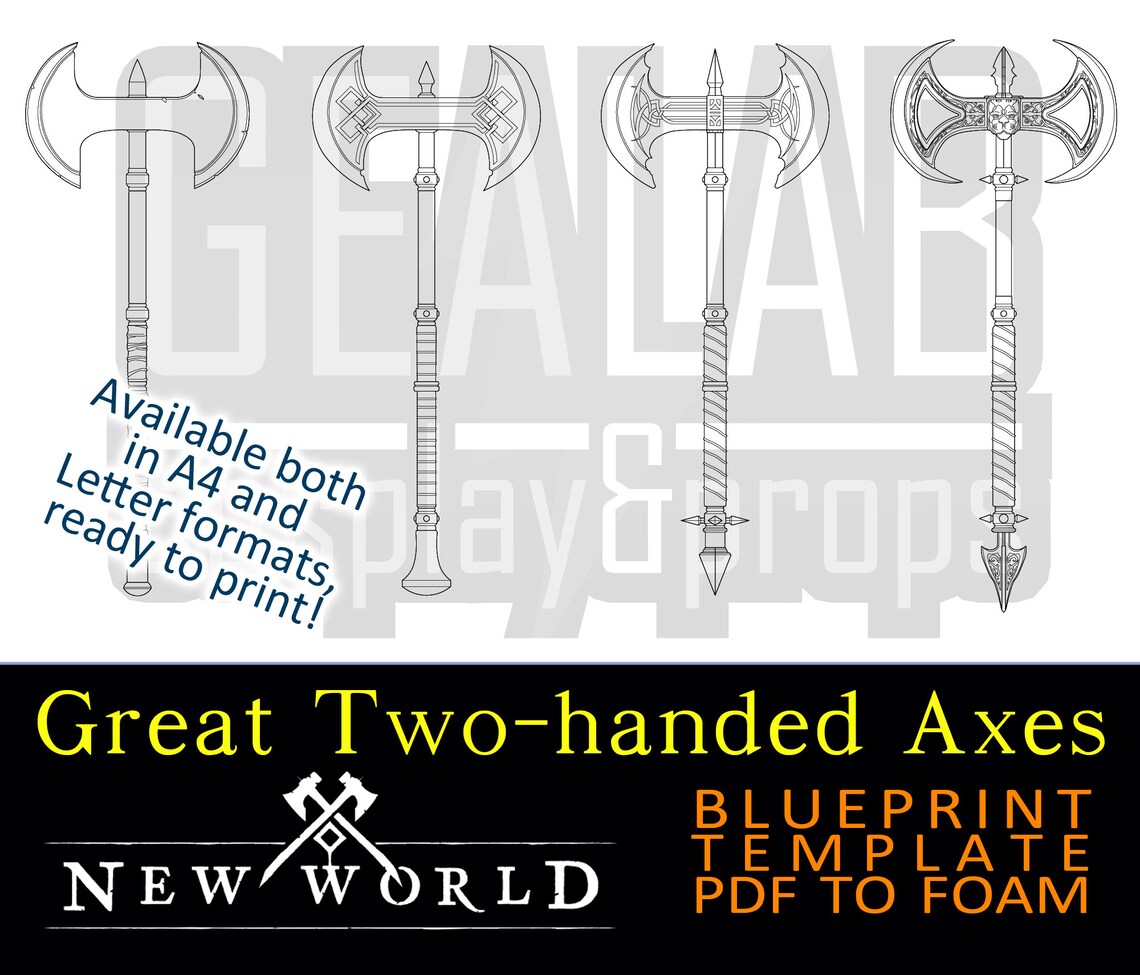 Great Axe - Blueprint for Cosplay (new World - Amazon Games) PDF ...