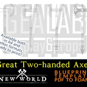 Great Axe - Blueprint for Cosplay (new World - Amazon Games) PDF ...