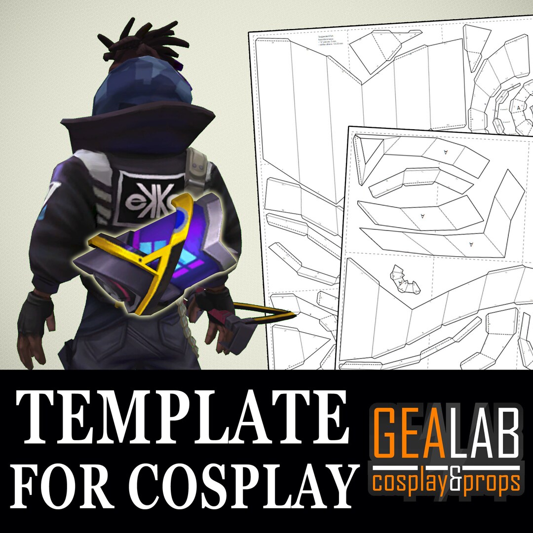True Damage Ekko Backpack Pepakura - PDF & PDO Foam Templates for ...