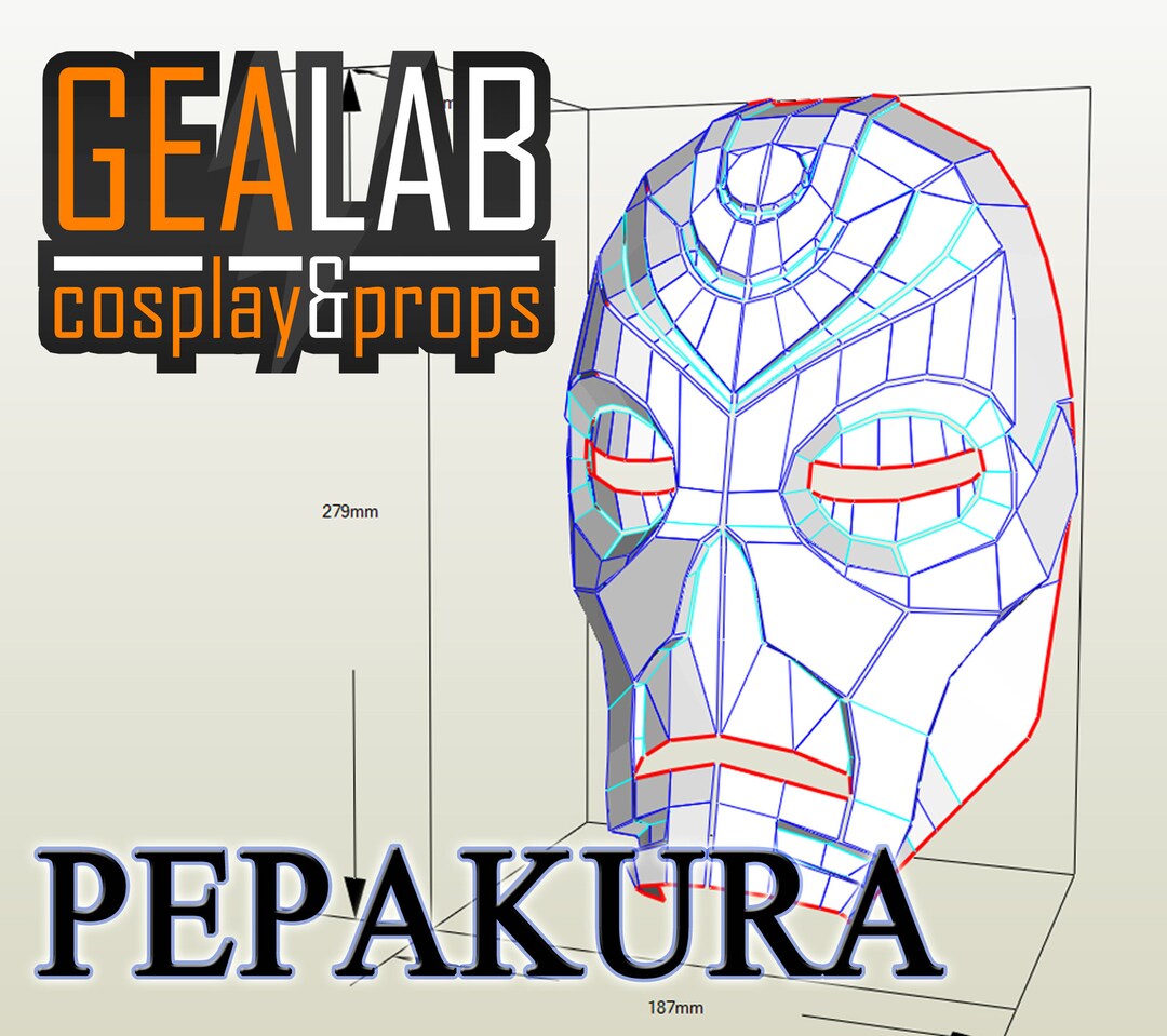 Dragon Priest Morokei's Mask Pepakura - PDF & PDO Templates for Foam ...