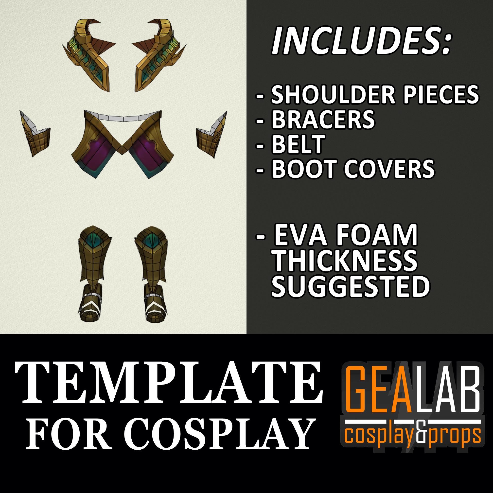 Sand Wraith Pyke Pepakura - PDF/PDO Foam Templates for Cosplay (lol ...