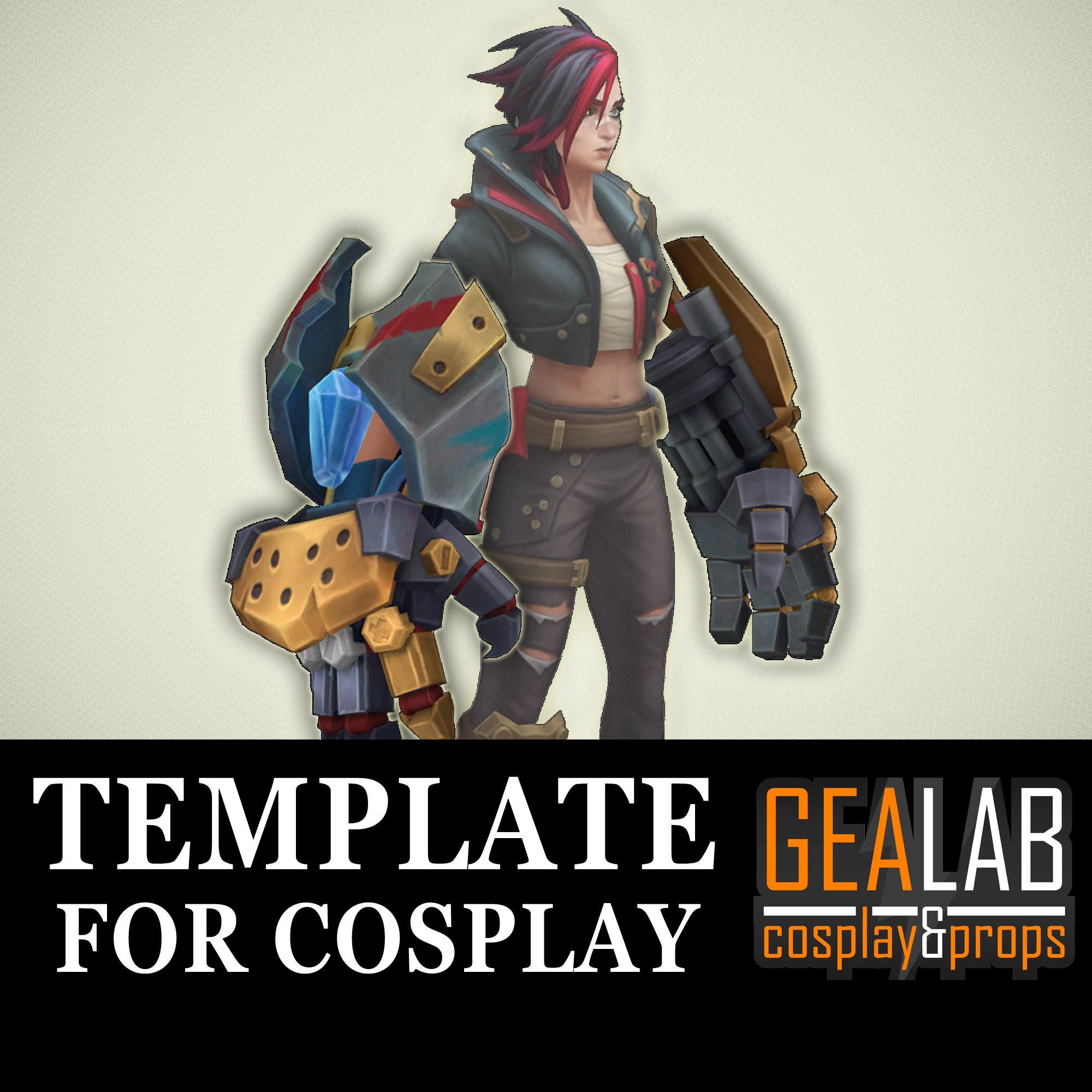 Arcane Brawler Vi Gauntlets - PDF and PDO Pepakura Foam Templates for ...