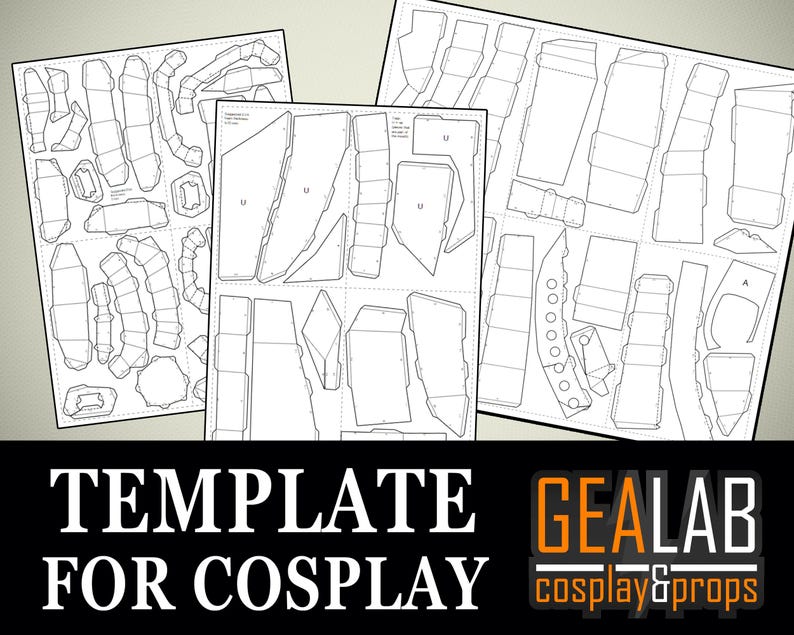 Withered Bonnie Wearable Head - PDF/PDO Foam Templates for Cosplay ...