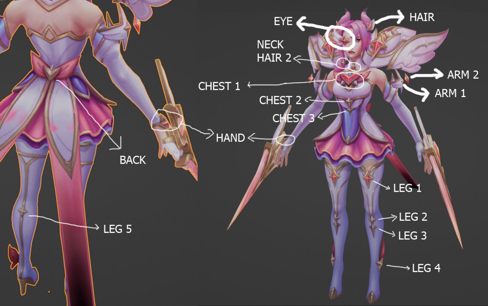 Star Guardian Kai'sa Weapon Blueprints Stars Stl 3D - Etsy
