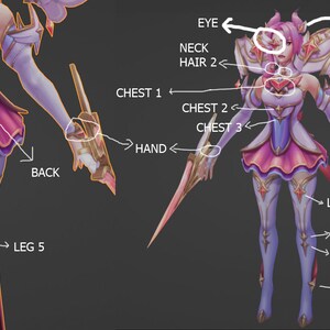 Star Guardian Kai'sa - Weapon Blueprints, Stars Stl 3D Files & Blasters ...