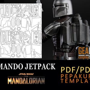 Mando Jetpack Pepakura - PDF & PDO Templates for Foam Cosplay (star ...