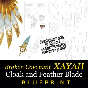 Broken Covenant Xayah Cloak and Feather Blade - Blueprint for Cosplay ...