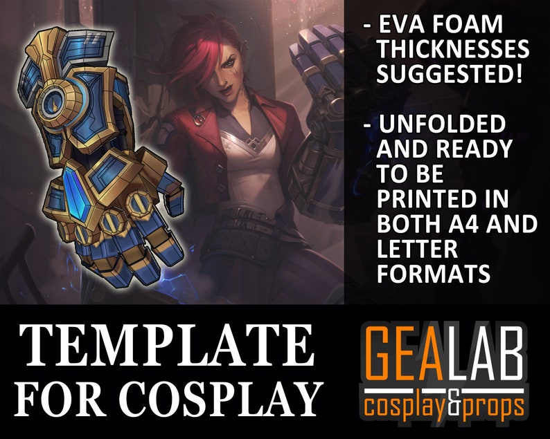 Vi Gauntlets & Accessories Pepakura - PDF/PDO Foam Wearable Templates ...
