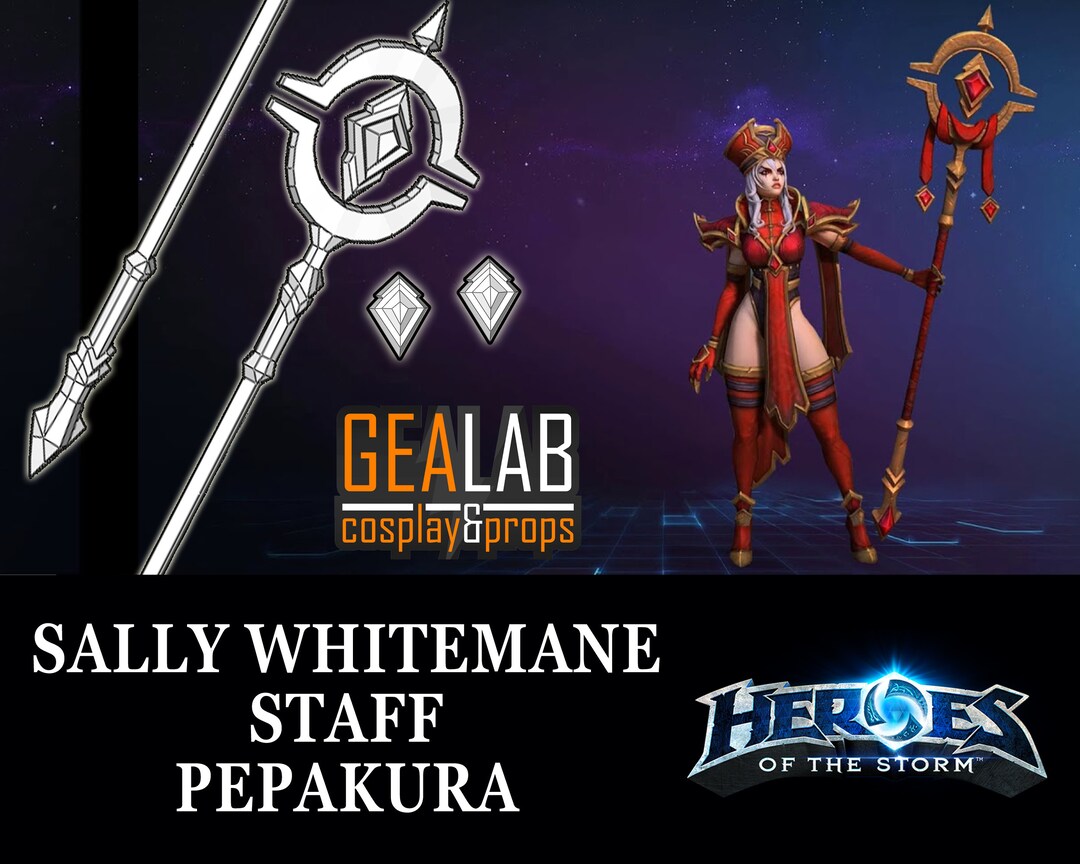 Sally Whitemane Staff Pepakura PDF and PDO Templates for Cosplay heroes ...