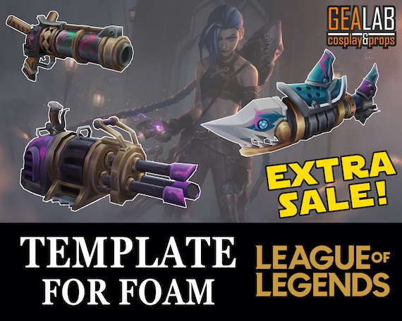 Arcane Jinx Fishbones Pow-pow & Zapper Pepakura PDF/PDO - Etsy