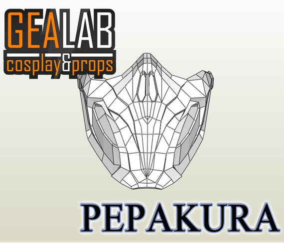Mortal Kombat Mask Pepakura