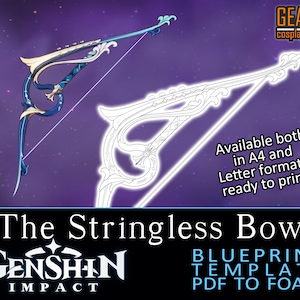 The Stringless Bow - Blueprint Template for Cosplay (genshin Impact ...