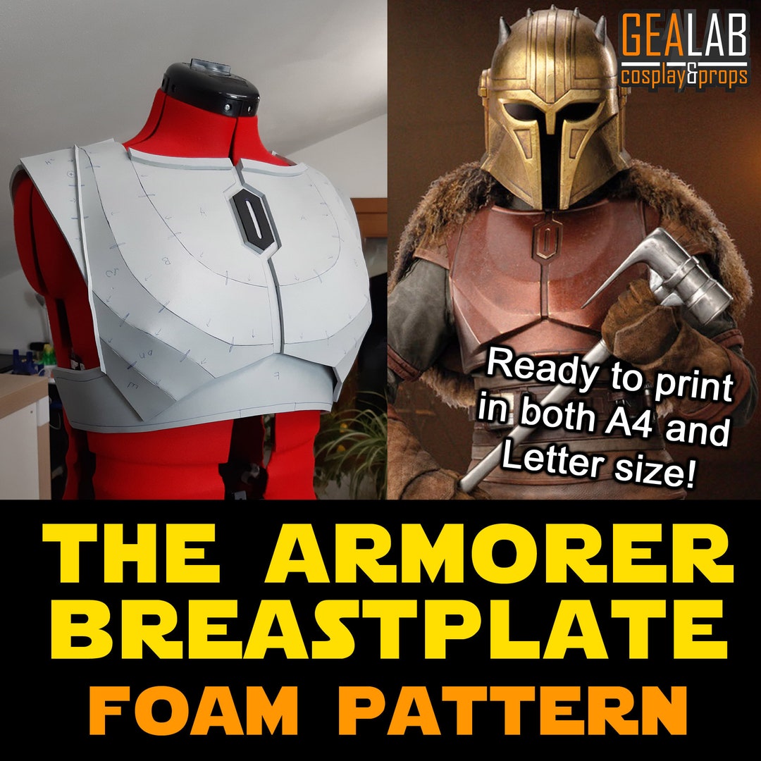 The Armorer Breastplate Pattern for EVA Foam - PDF Templates for ...