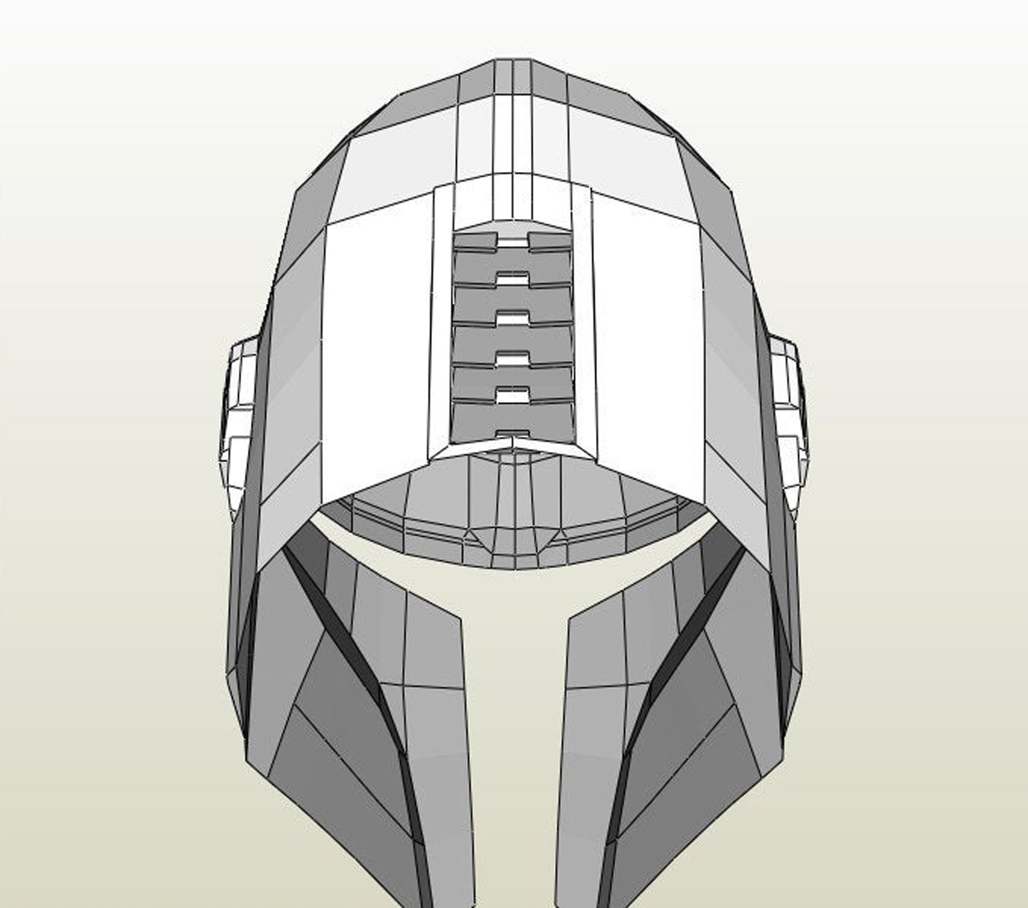 Mando Helmet Pepakura - PDF & PDO Templates for Foam Cosplay (star Wars ...