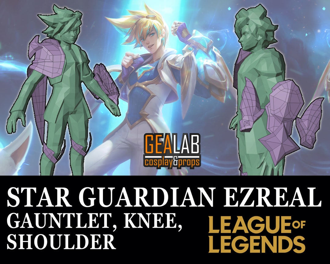 Star Guardian Ezreal Pepakura - Gauntlet, Pauldron, Knee Pads PDF and ...