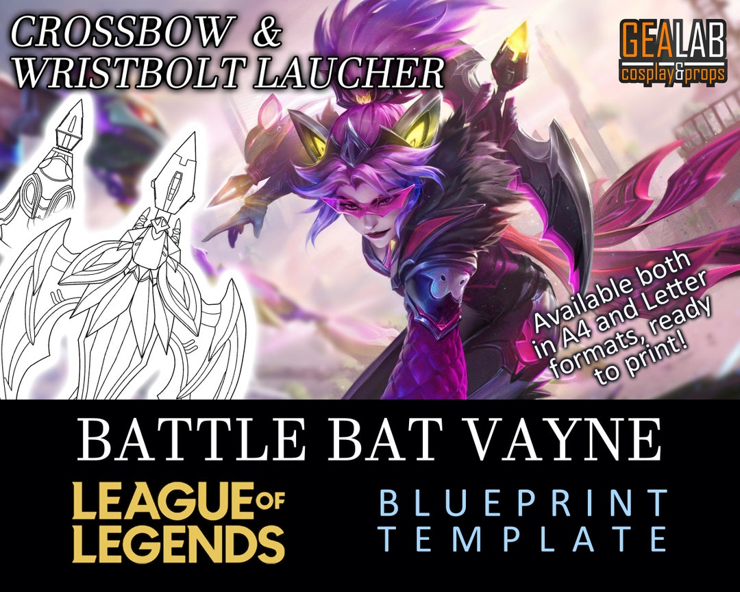 Battle Bat Vayne Crossbow & Wristbolt Launcher - Anima Squad Blueprint ...