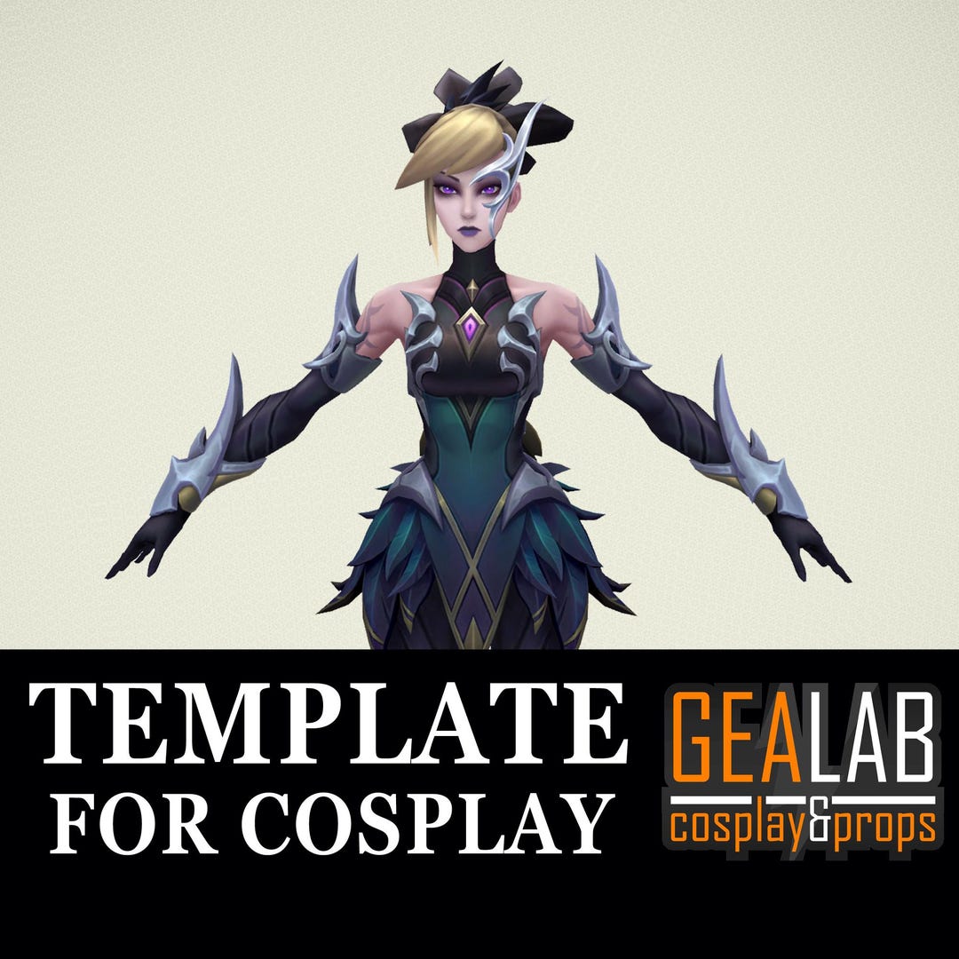 Coven Akali Pepakura - PDF/PDO Foam Templates for Cosplay (lol, League ...