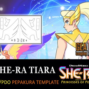 She-ra Tiara Pepakura - PDF & PDO Templates for Cosplay (she-ra and the ...