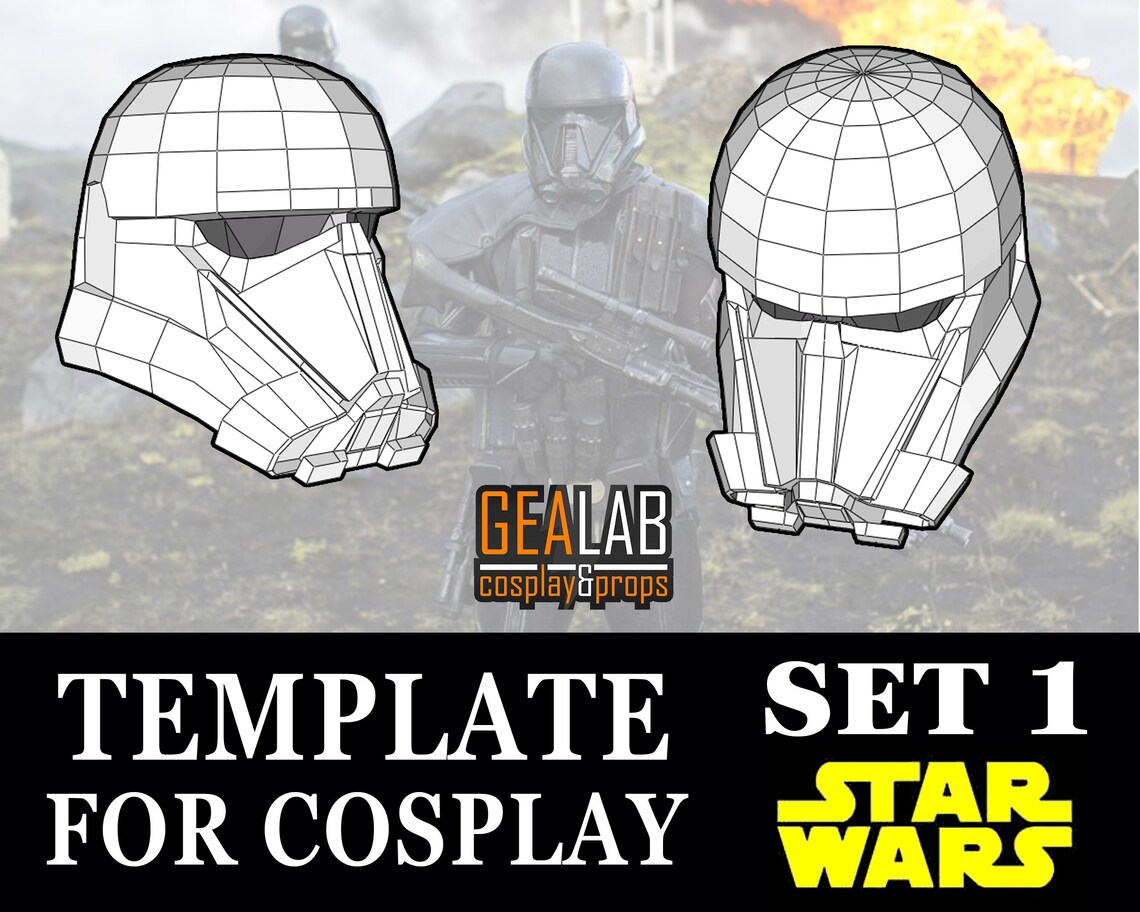 Death Trooper Set 1: Helmet & Chest Armor Pieces - PDF and PDO Pepakura ...