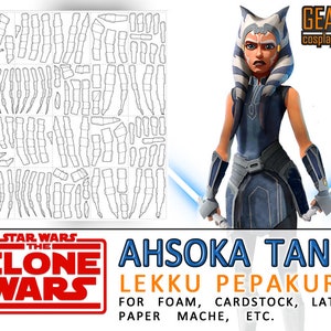 Ahsoka Tano Bundle - PDF Pattern and Pepakura for Foam Cosplay (star ...