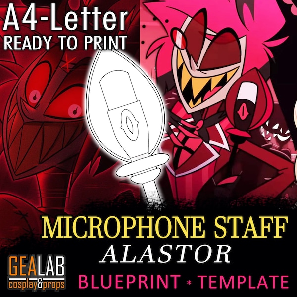 Alastor Hazbin Hotel Cosplay Staff - Etsy