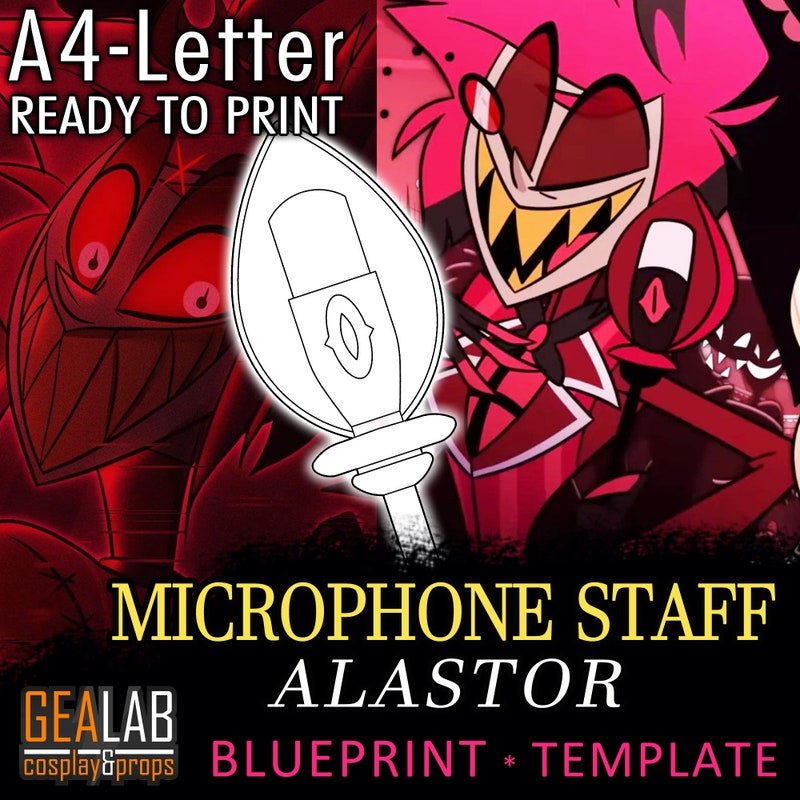 Alastor Hazbin Hotel Cosplay Staff - Etsy