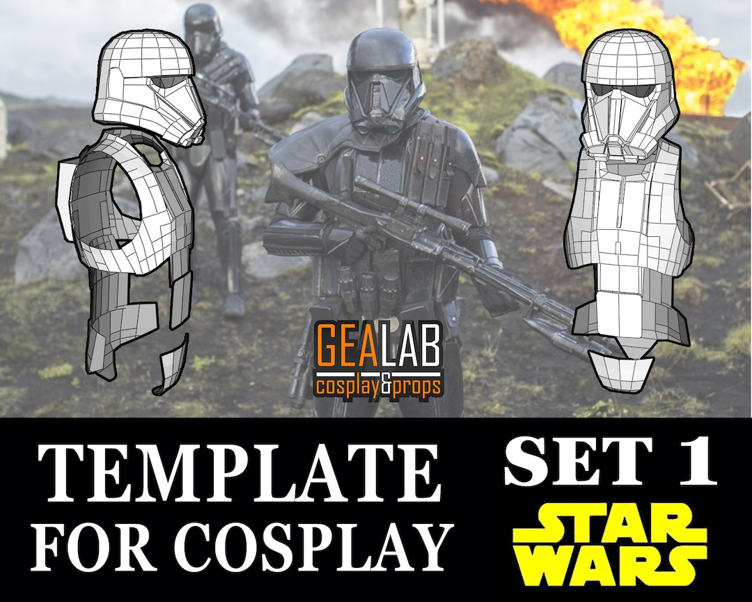Death Trooper Set 1: Helmet & Chest Armor Pieces - PDF and PDO Pepakura ...