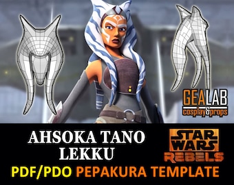 Ahsoka Cosplay Head Tails Pattern - Etsy