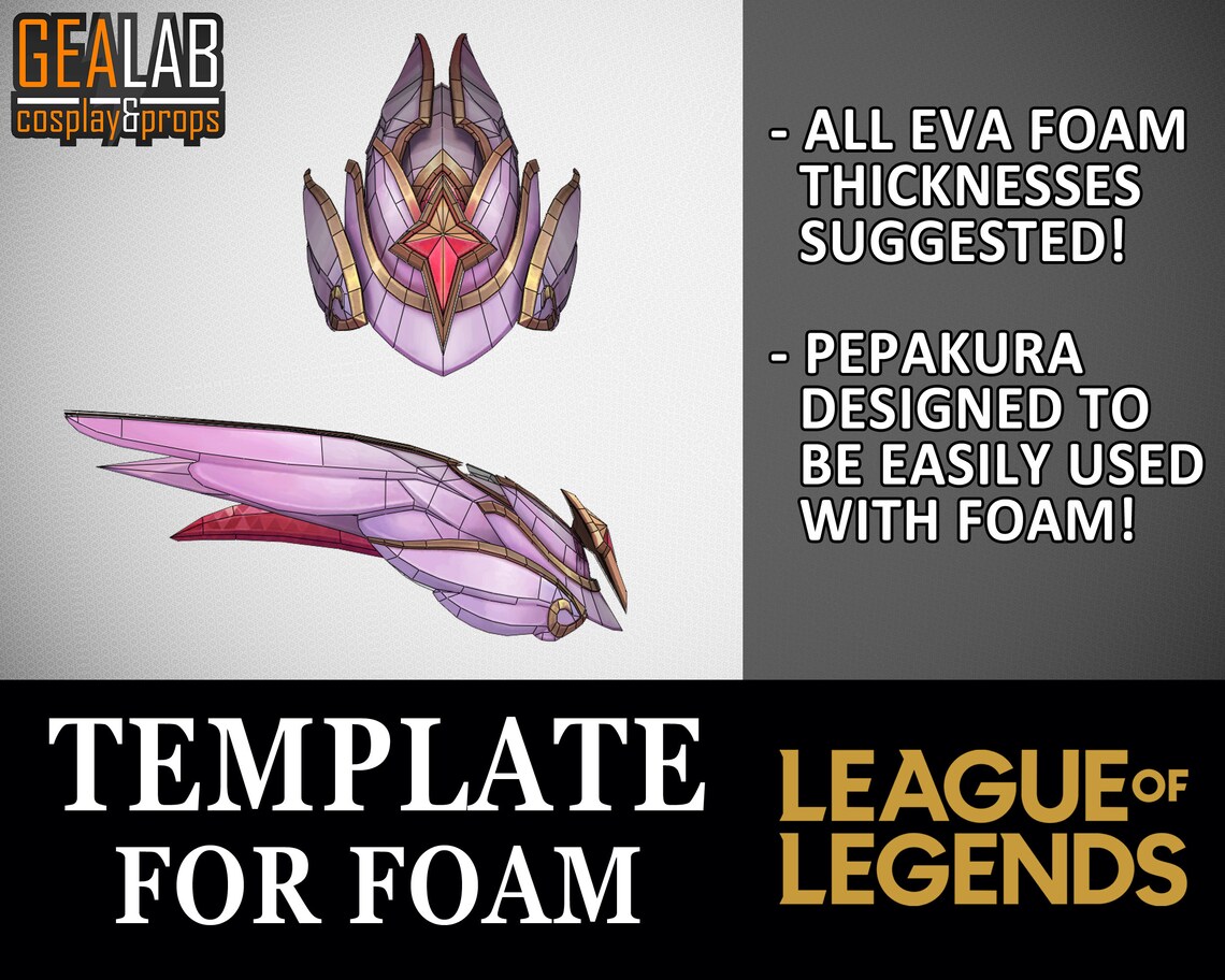 Star Guardian Kai'sa - Weapon Blueprints, Stars Stl 3D Files & Blasters ...