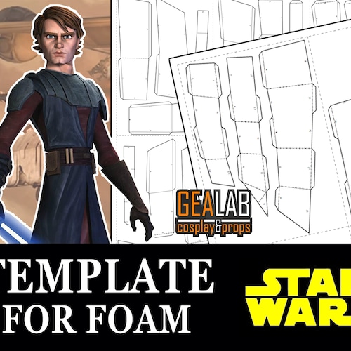 Anakin Skywalker Jedi General Armor star Wars Clone Wars - Etsy