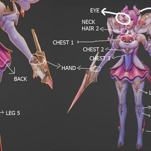 Star Guardian Kai'sa - All the Stars - STL 3D Model for Cosplay (league ...