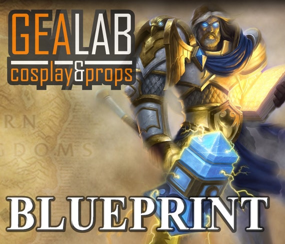 Hammer of Uther Lightbringer 1:1 Blueprint for Cosplay | Etsy
