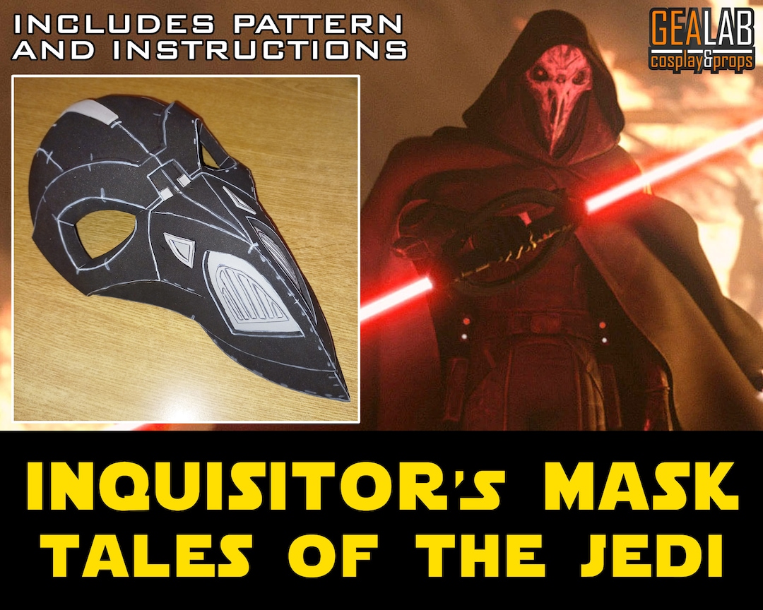 Inquisitor Mask Pattern for EVA Foam PDF Templates for Cosplay star ...