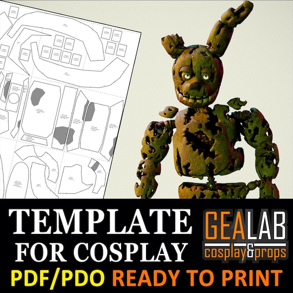 Springtrap Kid Costume - Etsy UK