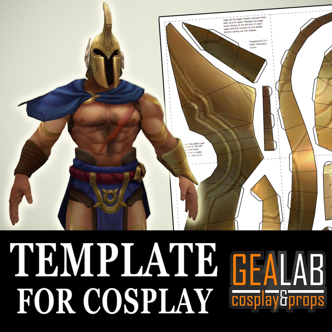 Pantheon Pepakura - PDF and PDO Templates for Cosplay (lol, League of ...