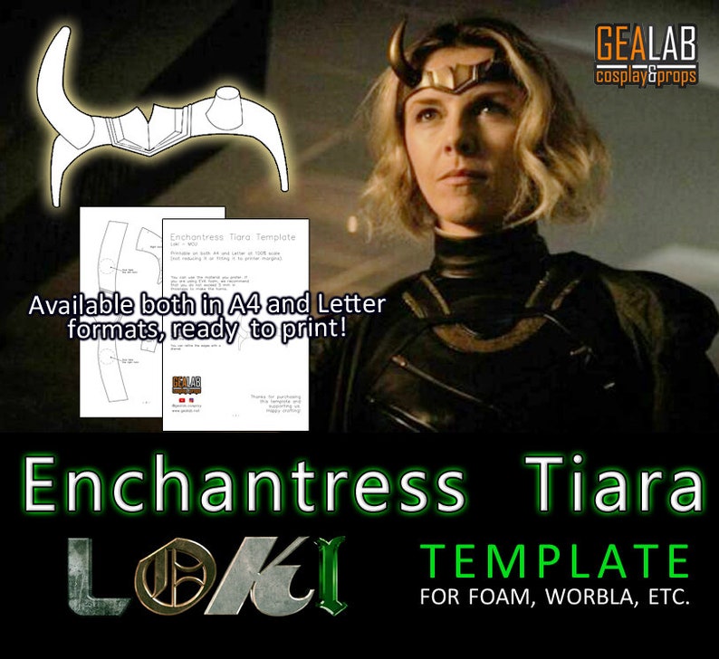 Enchantress Tiara - Lady Loki Costume MCU - Sylvie Lushton Amora ...